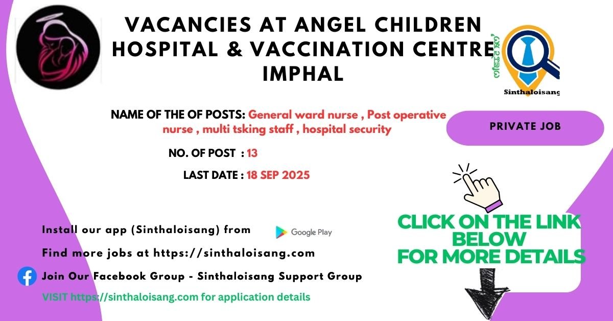 VACANCIES AT ANGEL CHILDREN HOSPITAL